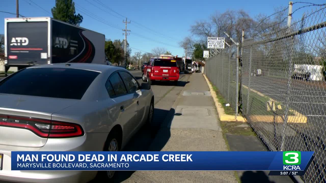 Man’s body recovered from Arcade Creek, Sacramento Fire says