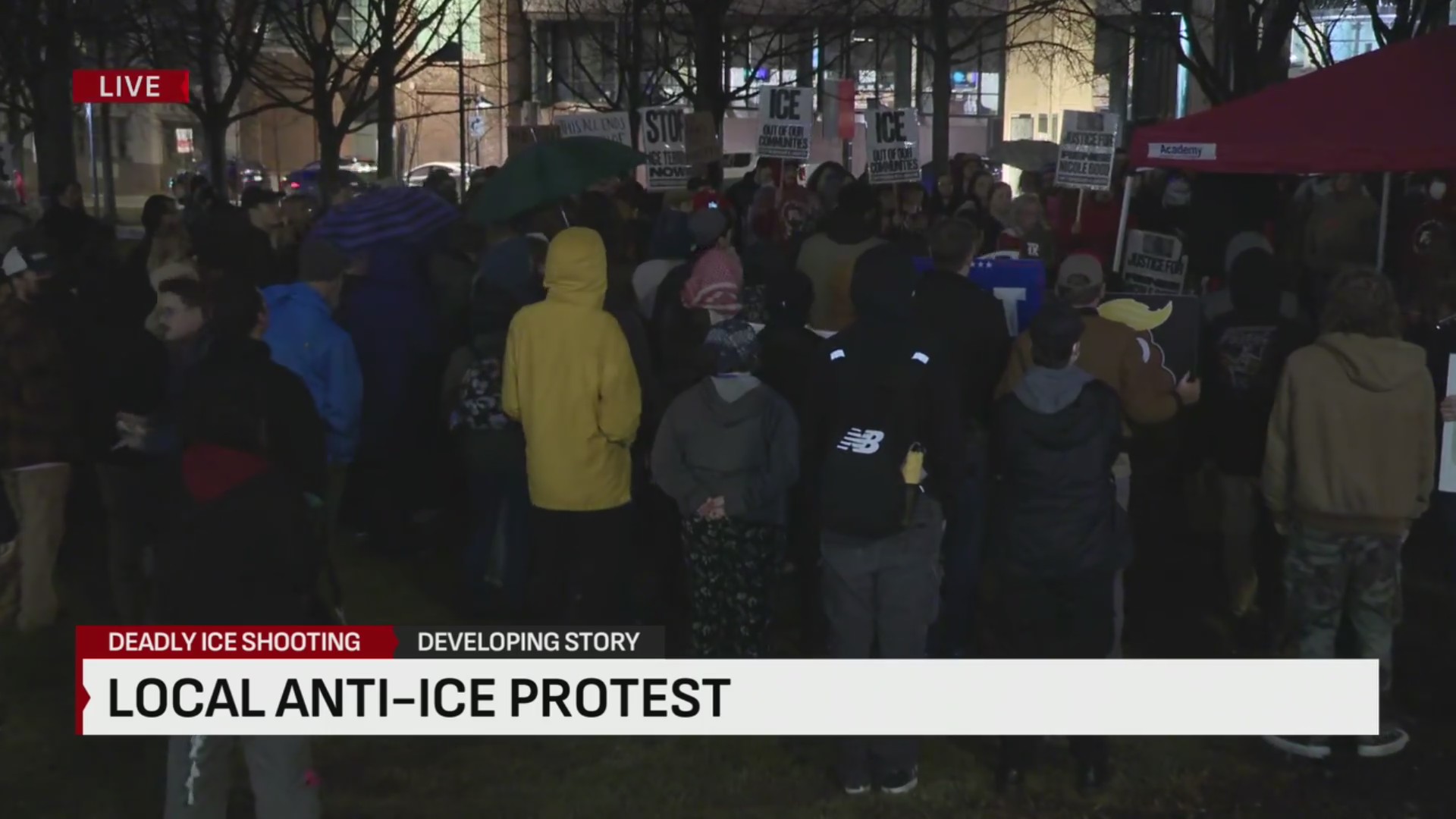 Crowds gather in Kansas City to protest woman killed by ICE officer