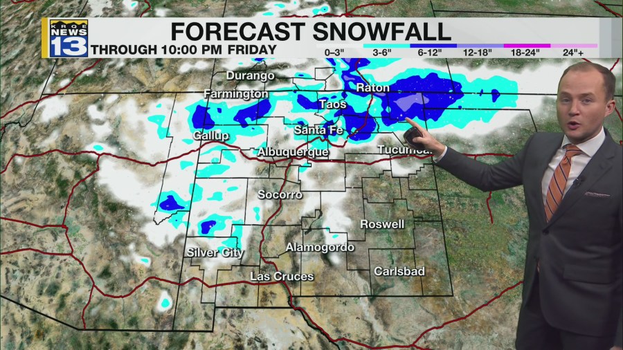 Second winter storm moving into New Mexico