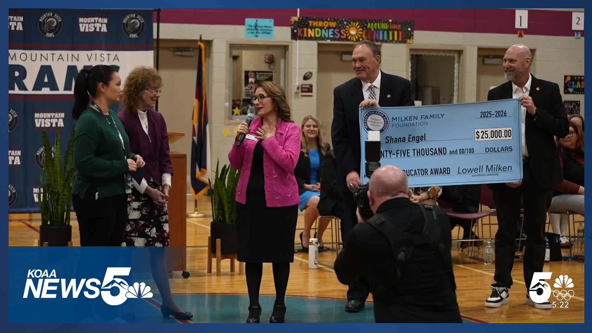 Colorado Springs teacher receives $25,000 Milken Educator Award