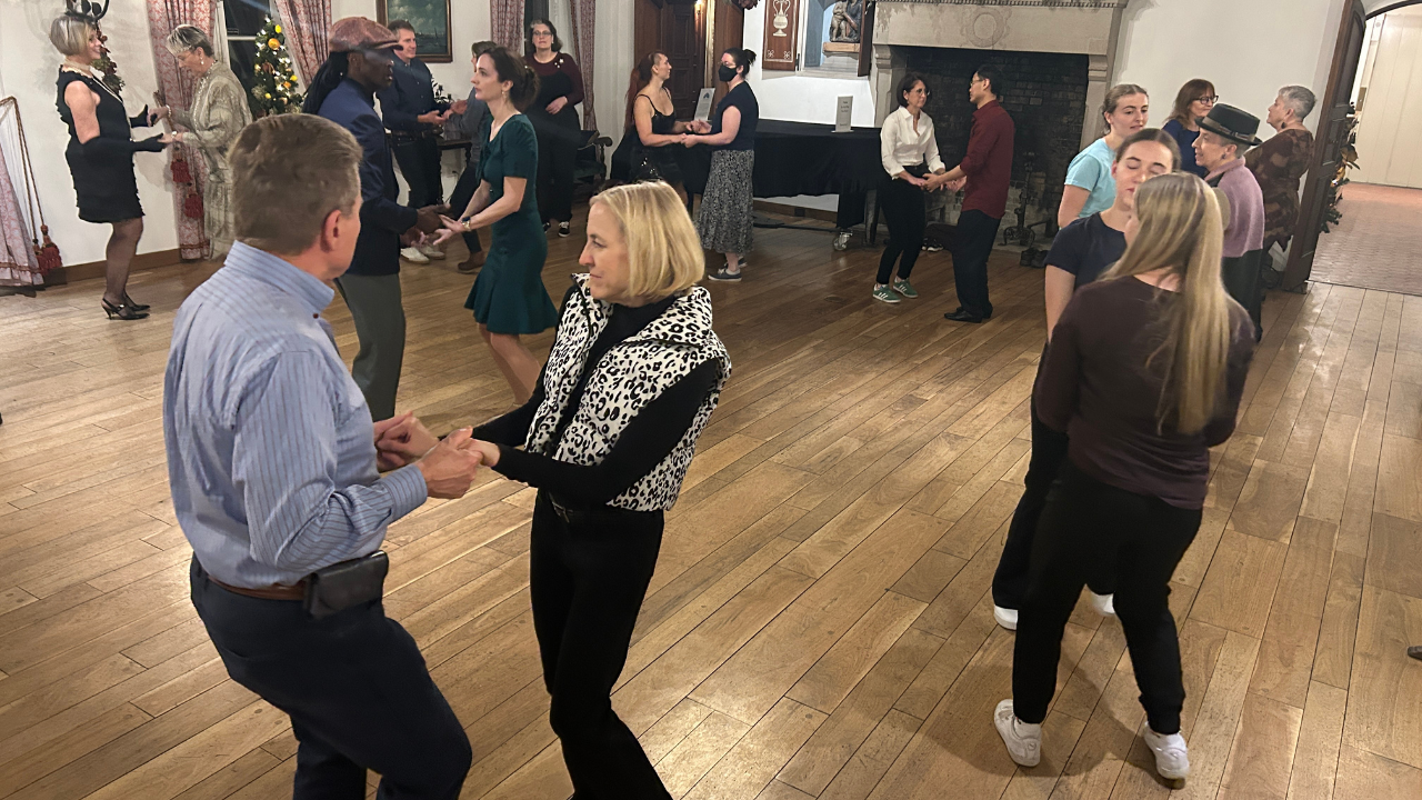 Vintage vibes at the Villa Terrace Lindy Hop dance class