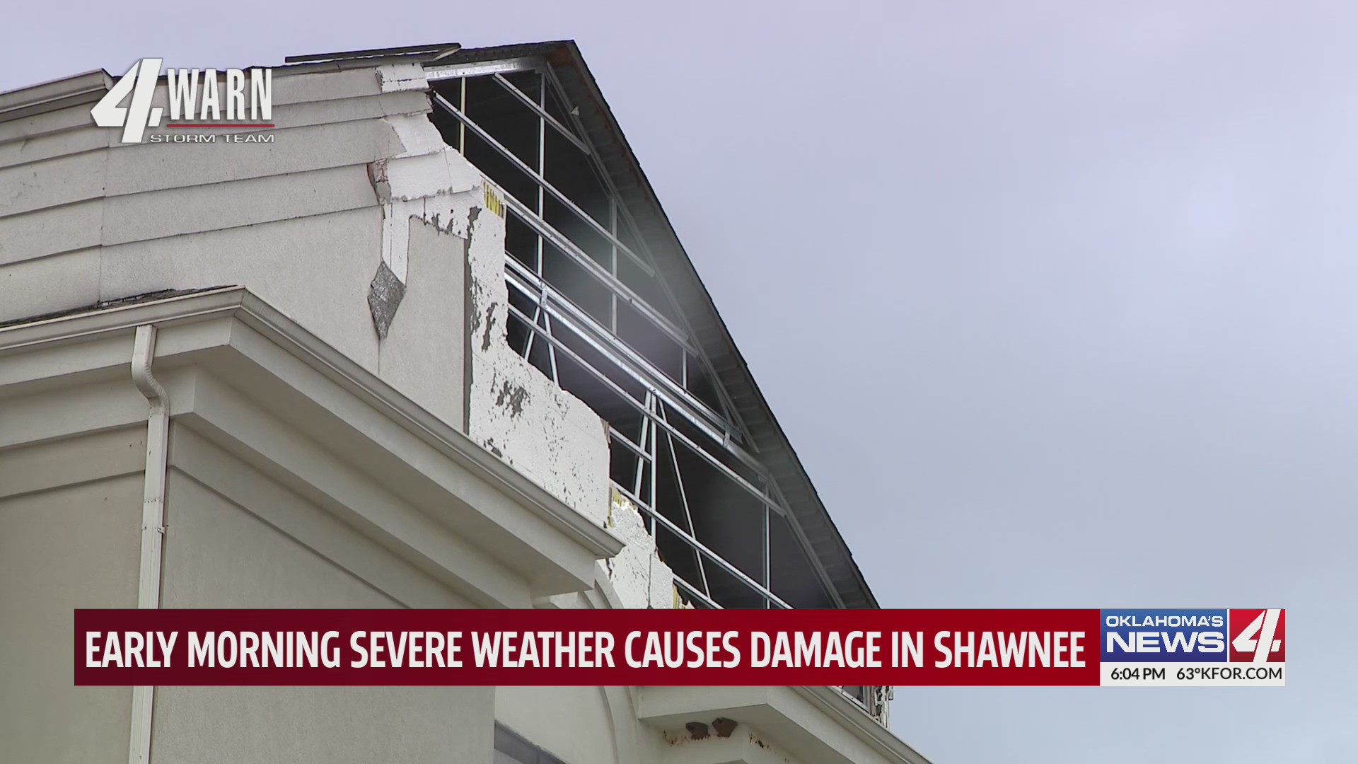 Early morning severe weather causes damage in Shawnee