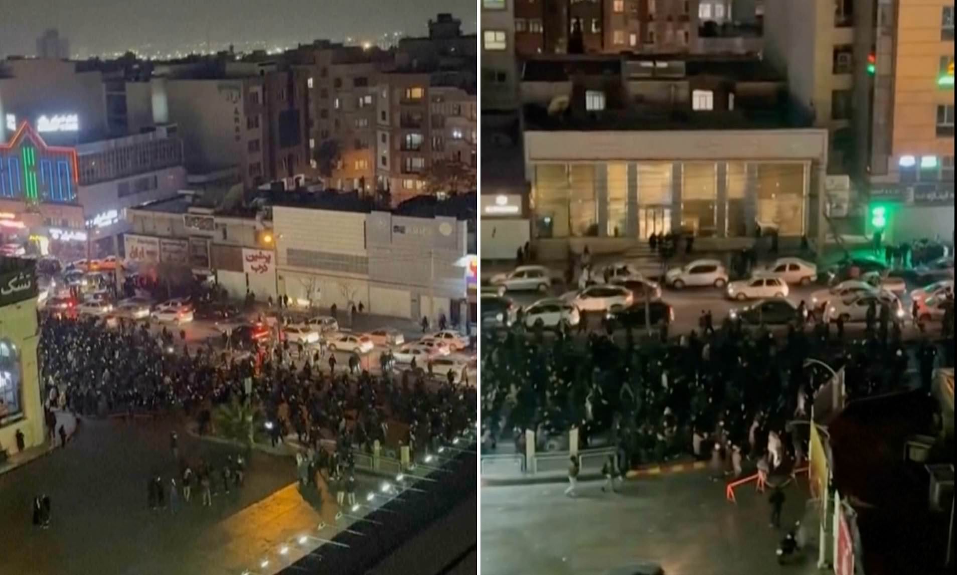 Internet blackout in Iran as unrest enter another night and protesters ...