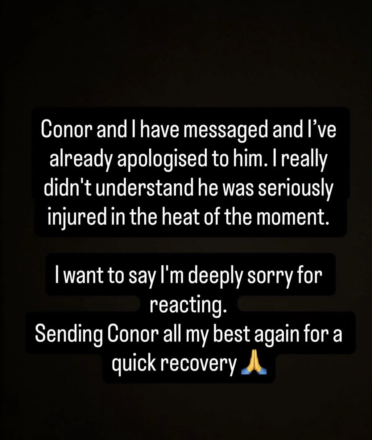 Gabriel Martinelli issues apology to Conor Bradley