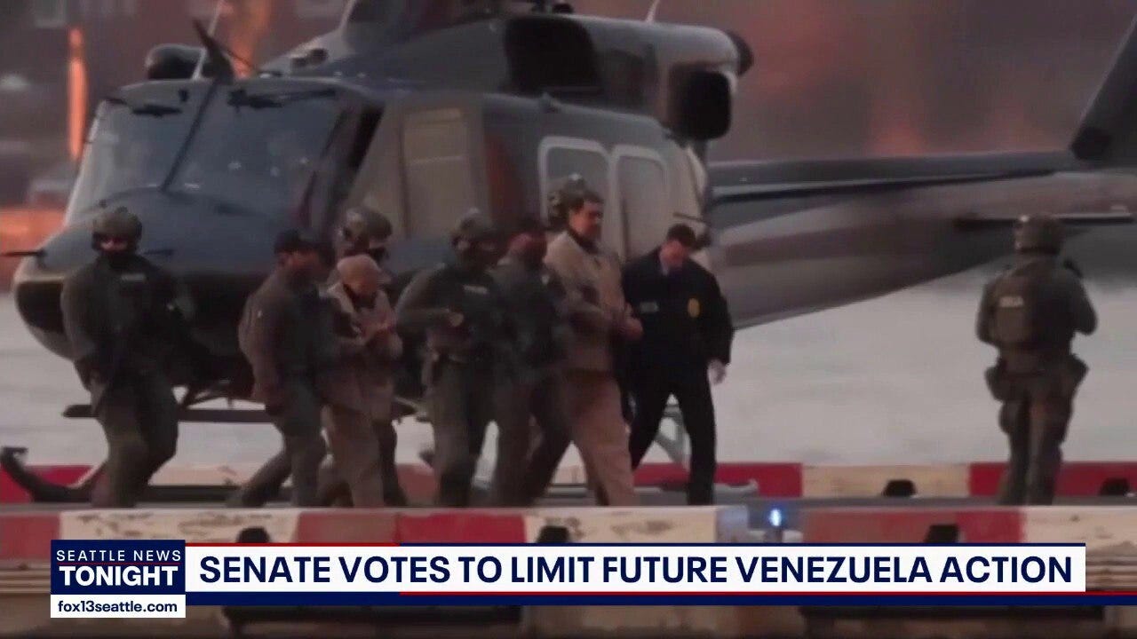 Senate advances war powers measure after Maduro capture