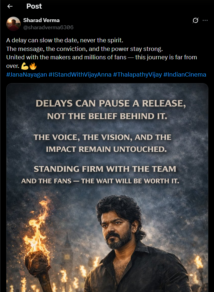 ‘Jana Nayagan’ awaits Madras Court censor verdict: Fans stand with ...