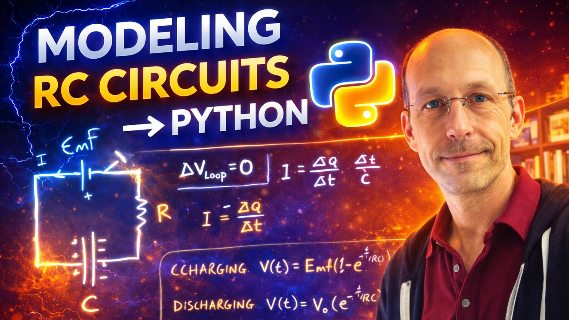 Modeling RC circuits and low-pass filters in Python