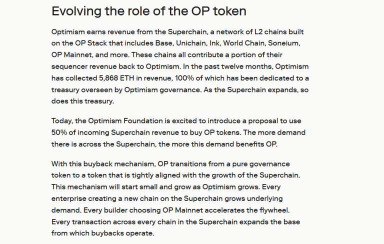 Optimism floats OP buyback proposal using Superchain revenue