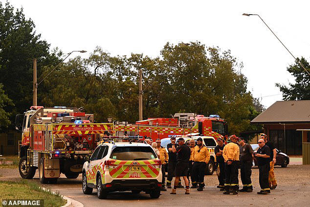 Terrifying fire tornado is seen ripping through bushland as homes are ...