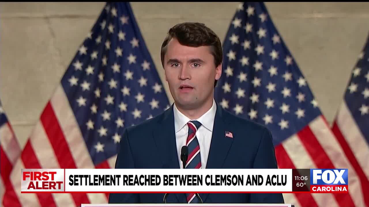 Settlement reached in lawsuit against Clemson over Charlie Kirk social ...
