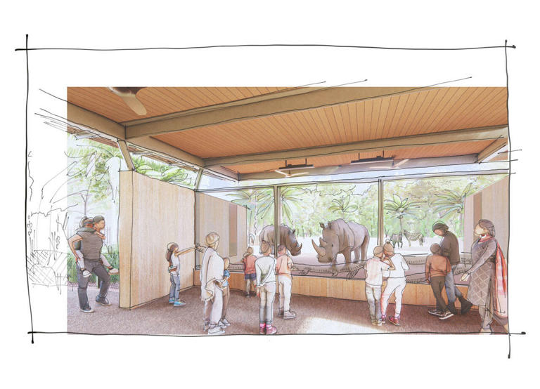 A new look is taking shape at the Houston Zoo