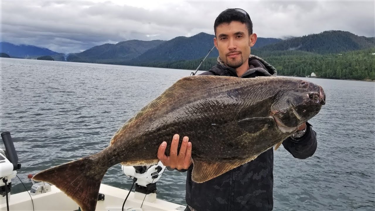Cooking a Pacific halibut in Alaska!🐟