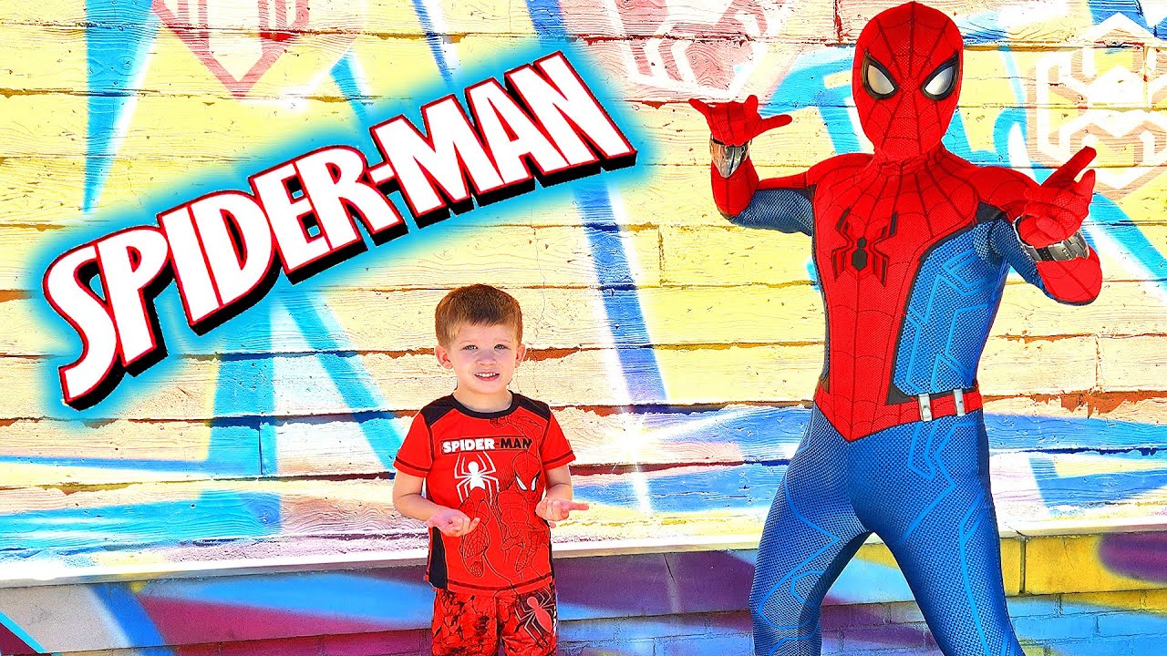 Preston Meets Spiderman in Real Life!!
