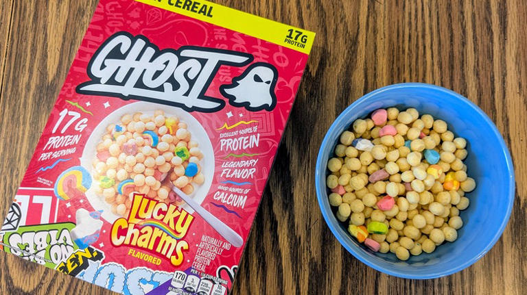 Review: Ghost's Lucky Charms & Cinnamon Toast Crunch flavored cereals ...