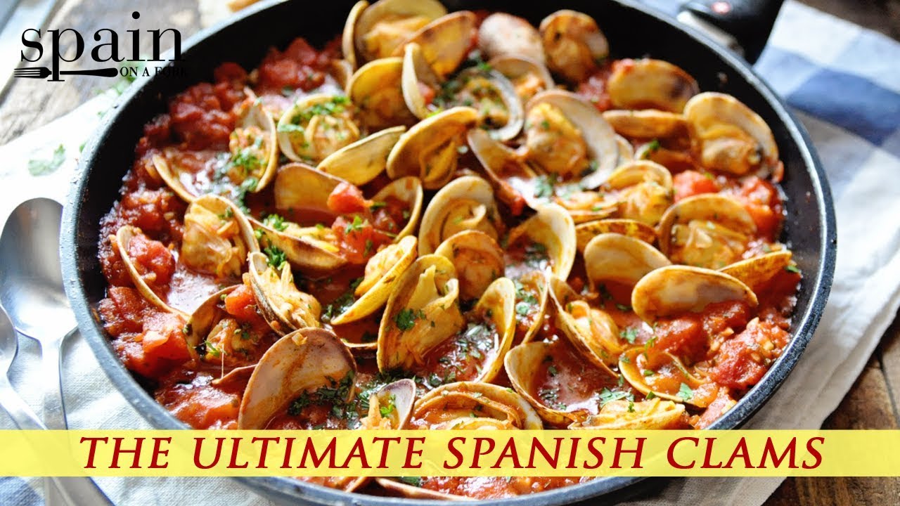 Spanish clams tapas with spicy tomato sauce | Easy seafood recipe