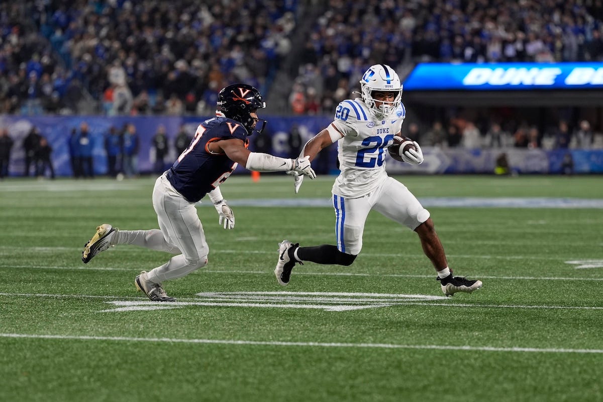 Duke RB Nate Sheppard returning after historic freshman season