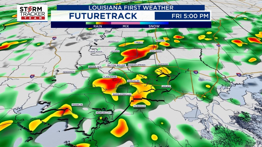Baton Rouge weather: Heavy rain, strong storms Friday