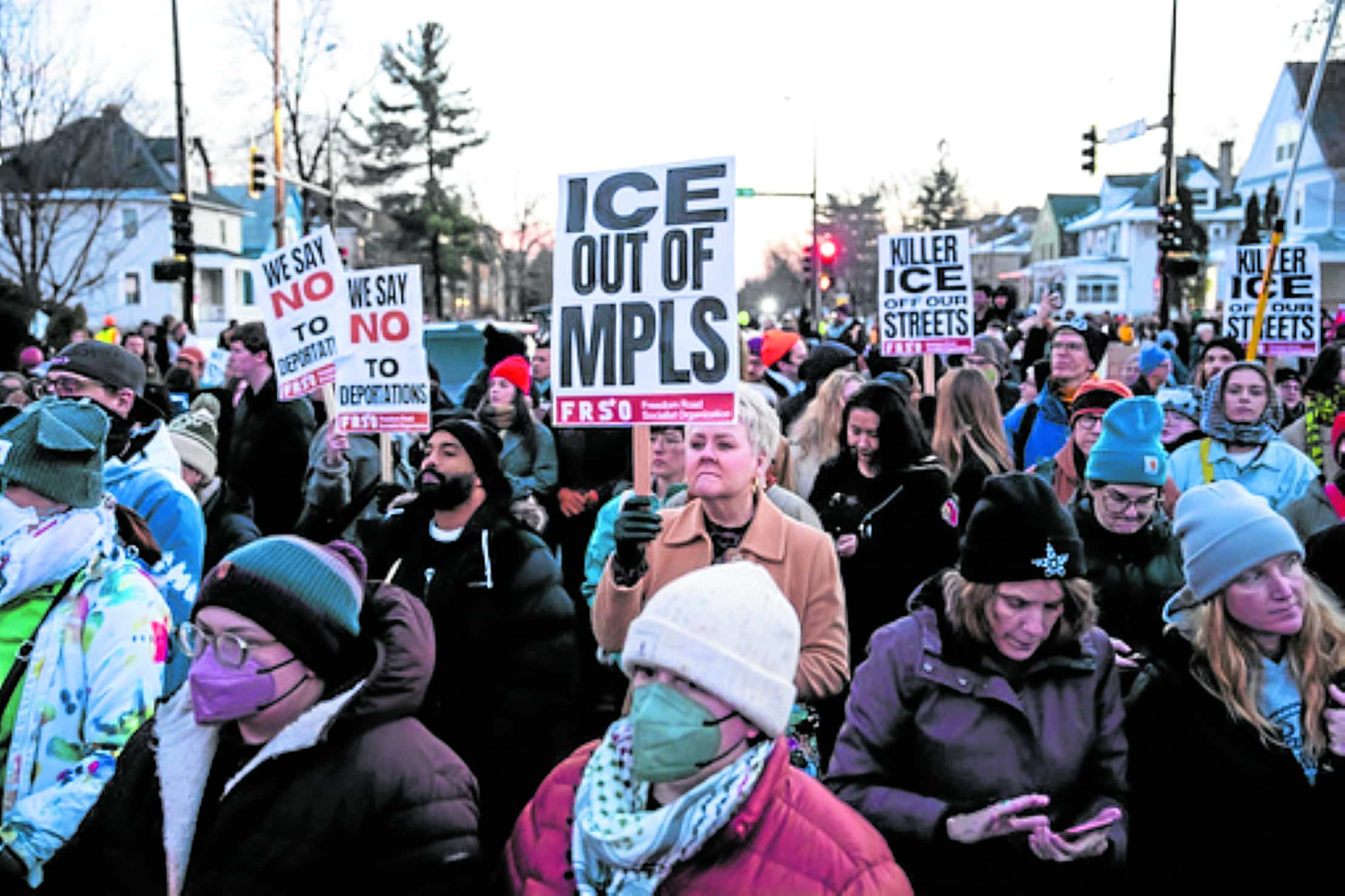 Minneapolis on edge after ICE officer shot woman dead