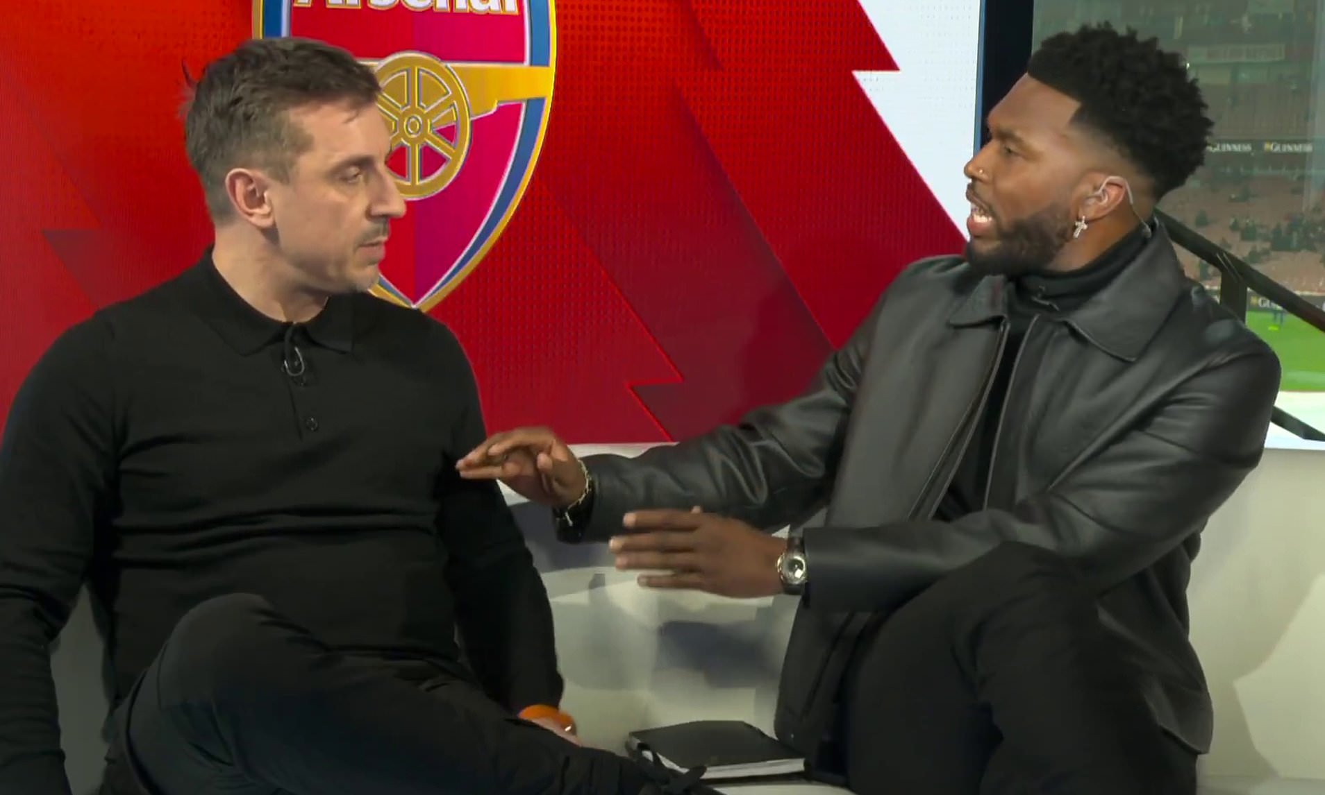 Gary Neville and Daniel Sturridge clash in terse exchange over ...