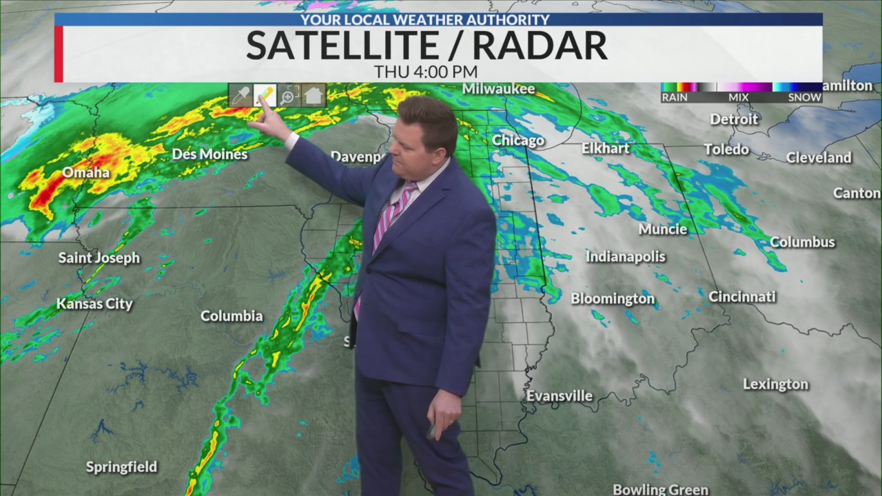 4 p.m. Thursday, January 8 forecast