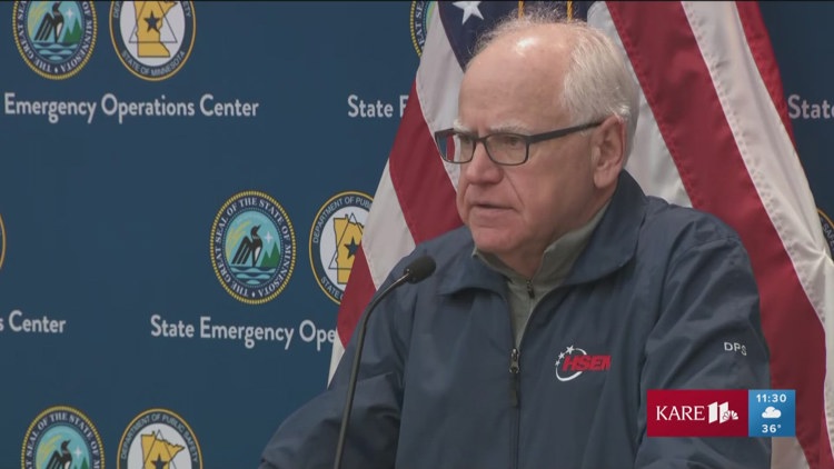 Walz orders National Guard to stage