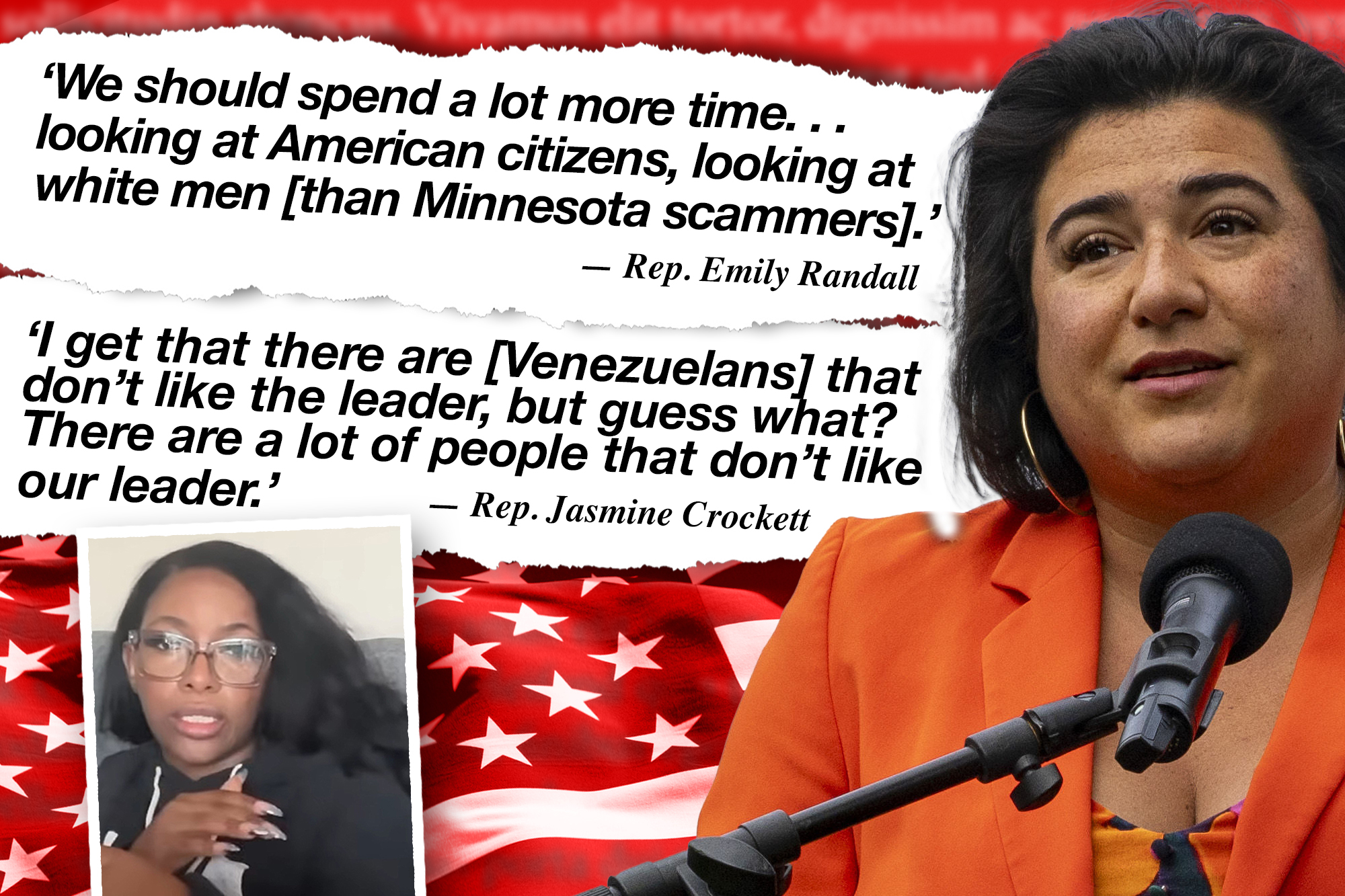 The week in whoppers: Emily Randall smears white men, Jasmine Crockett ...