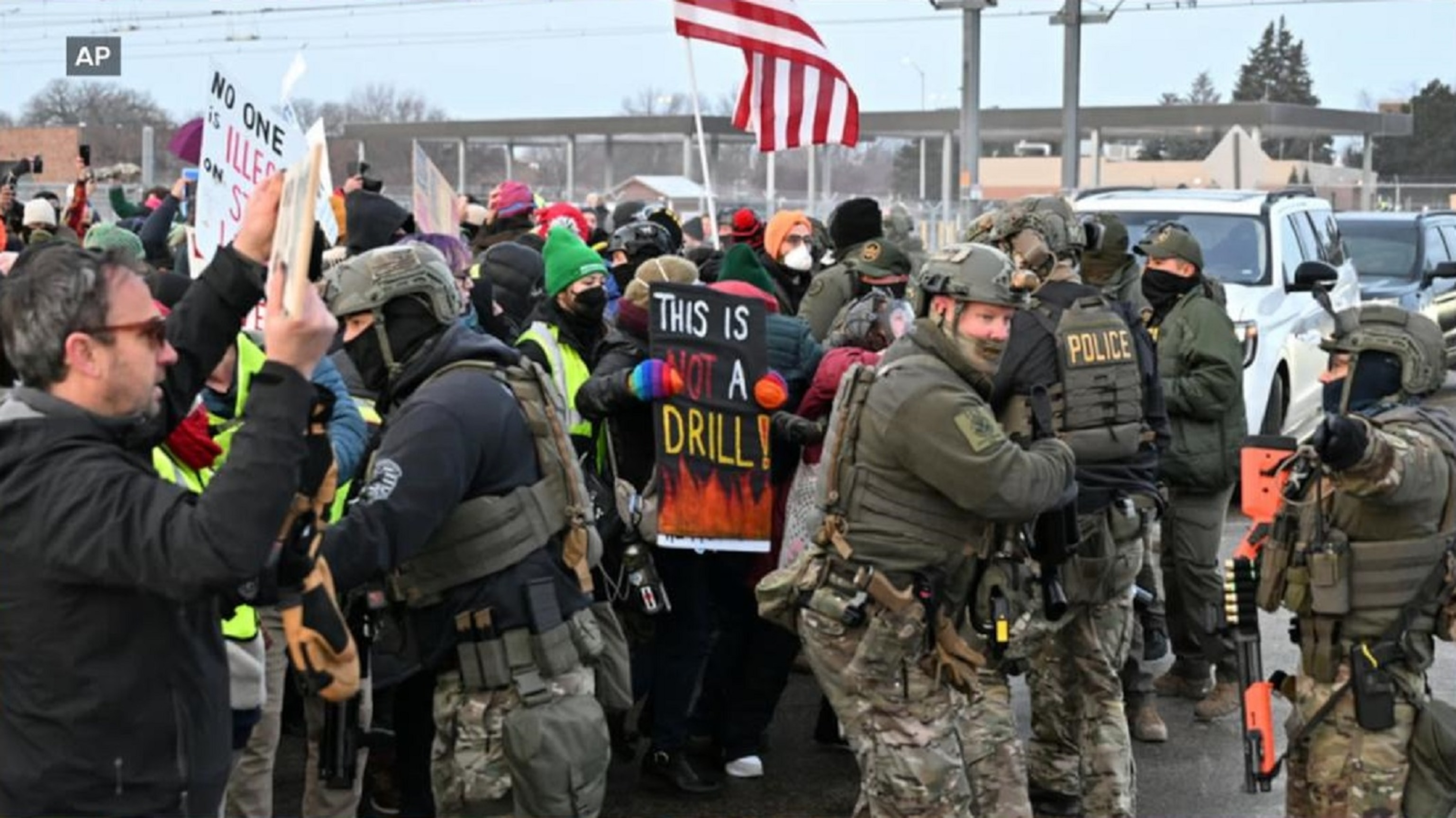 Minneapolis police chief discusses deadly ICE shooting