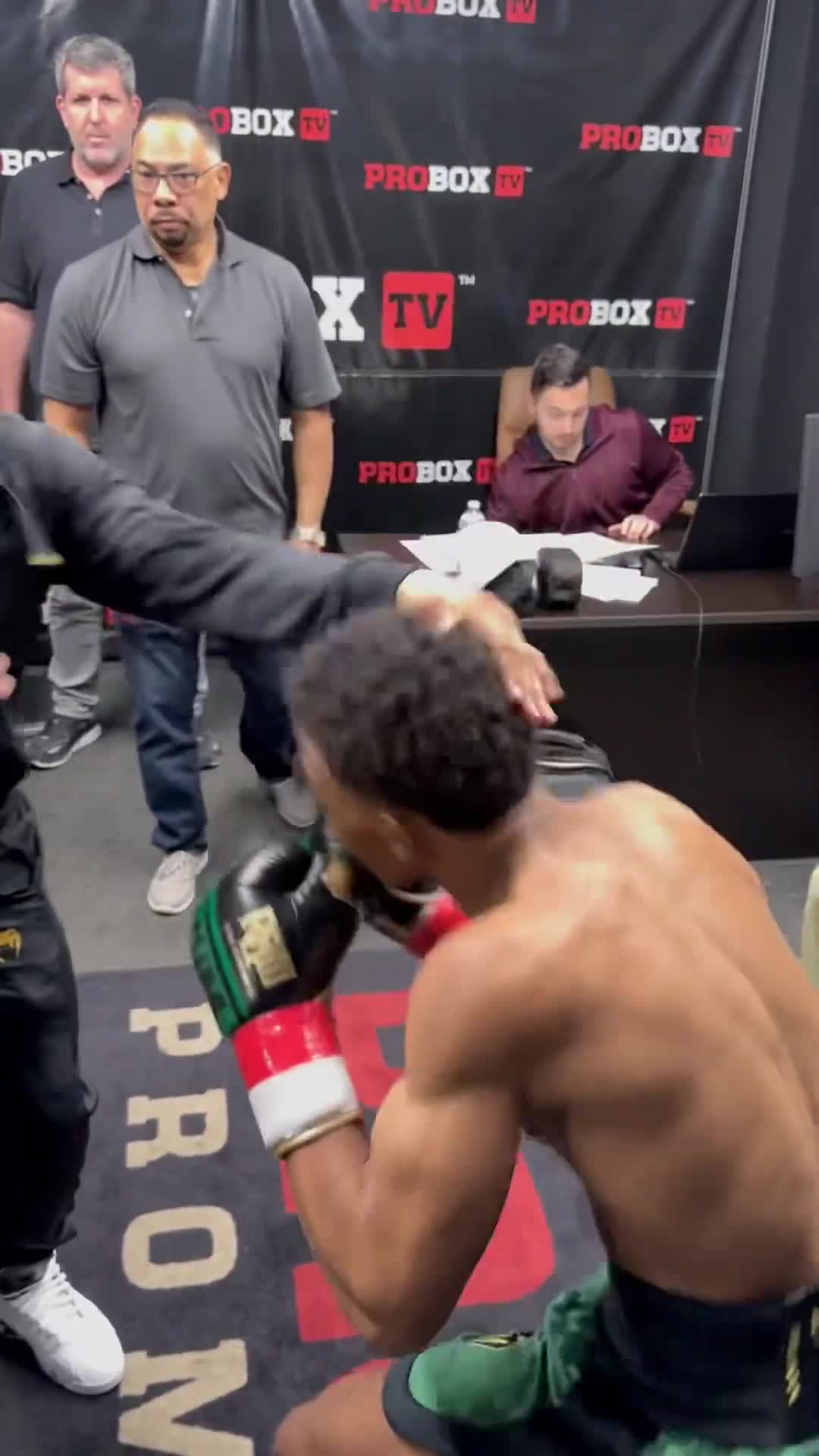 Robert Meriwether Warming Up Back Stage