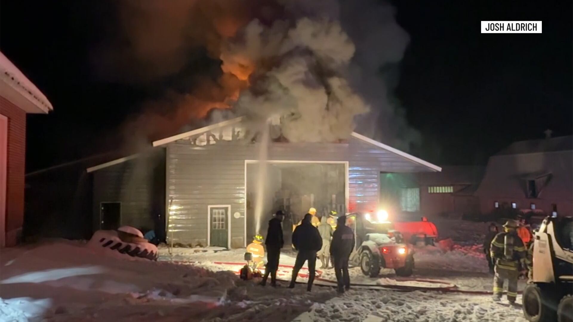 Shed destroyed in early morning fire in Sheldon