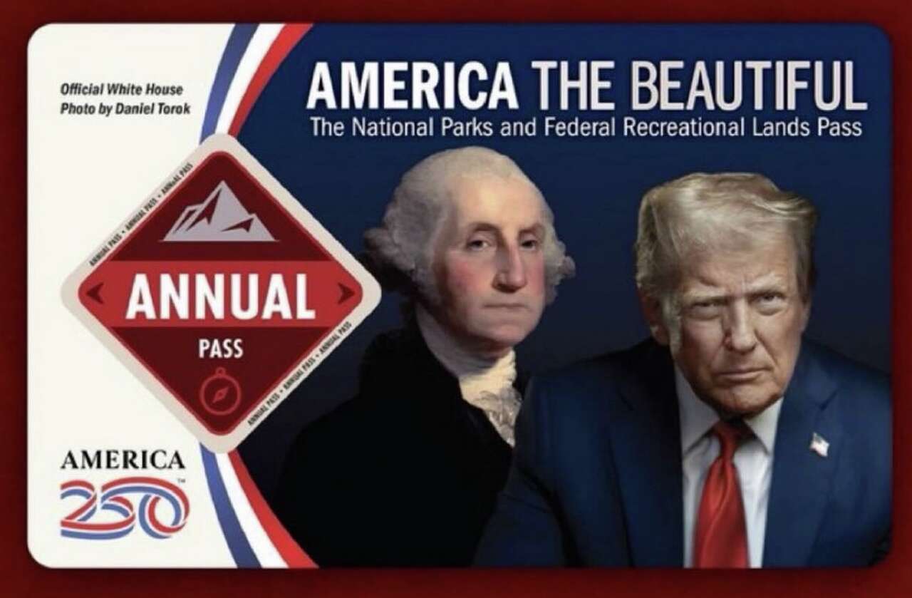 Covering Trump's face on your 2026 national park pass could cost you