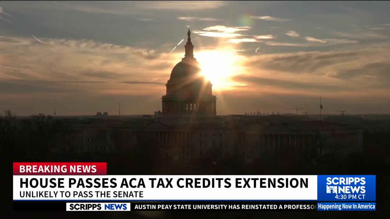 House passes bill to extend ACA subsidies, but it is not likely to ...