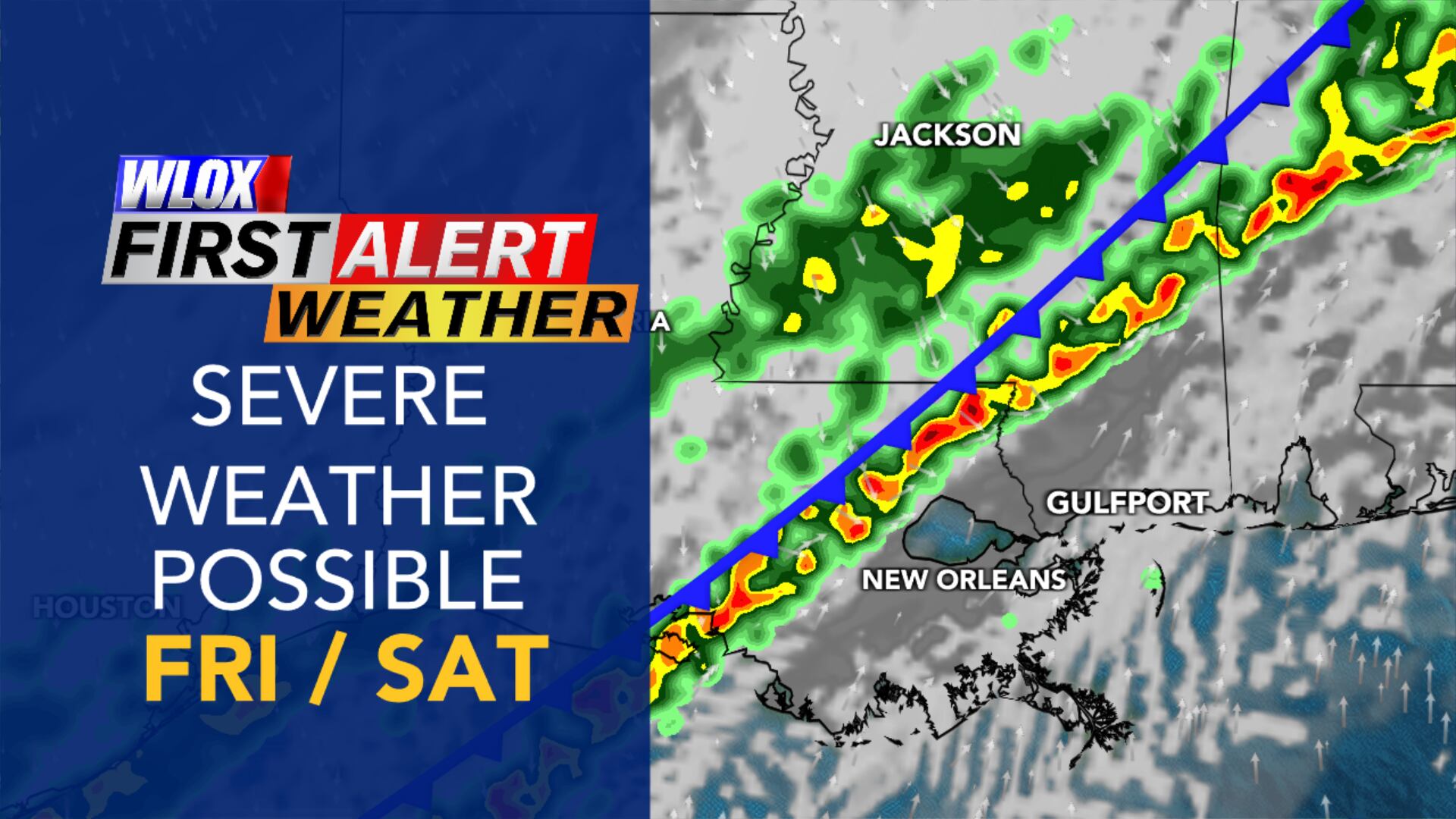 First alert: Strong storms and heavy rain possible Friday and Saturday