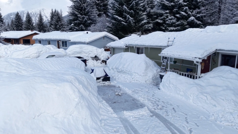 Record-setting snow buries the city of Juneau, with few places left for ...