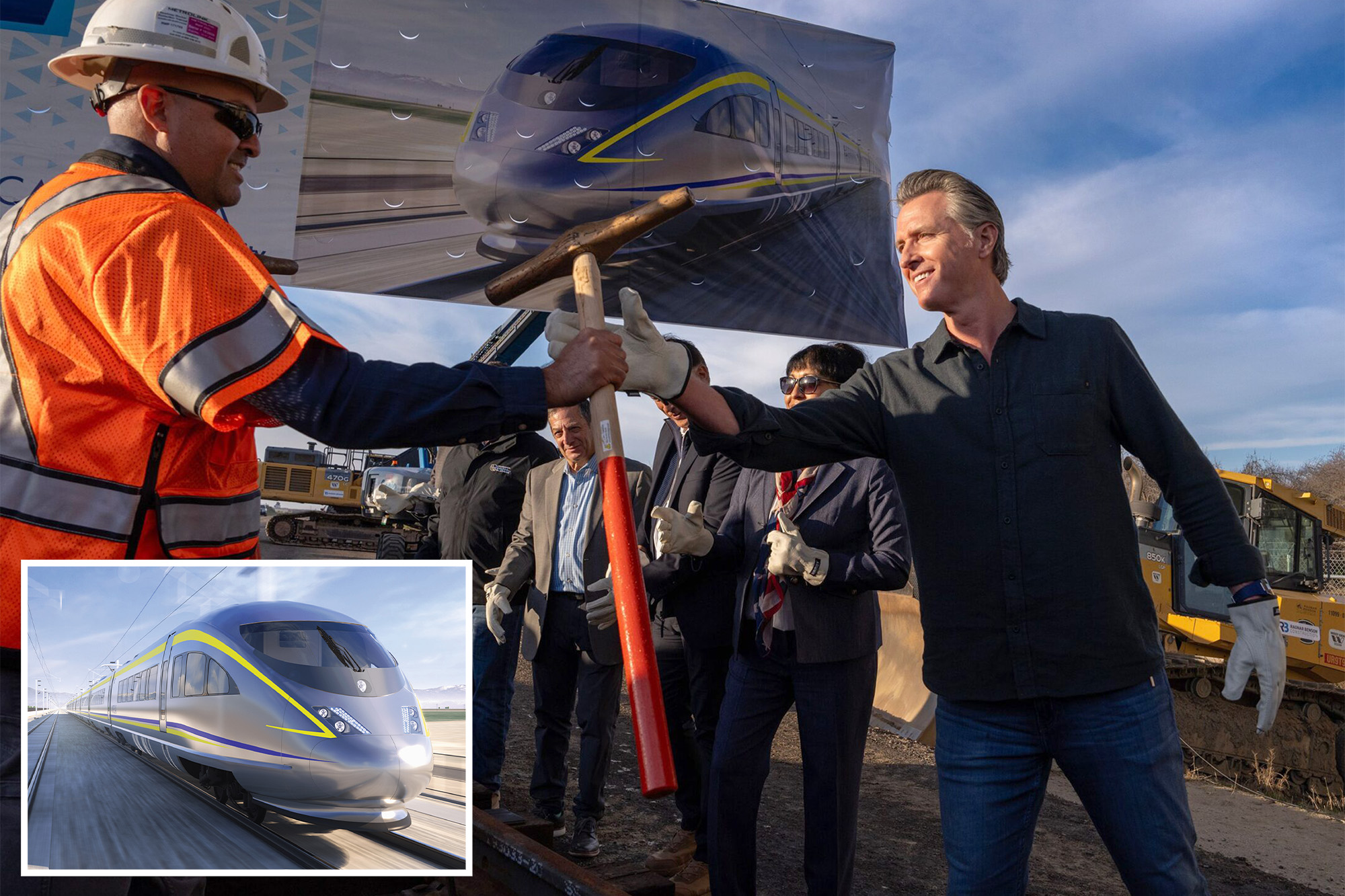 Newsom cheers California’s high-speed rail at State of State — despite ...