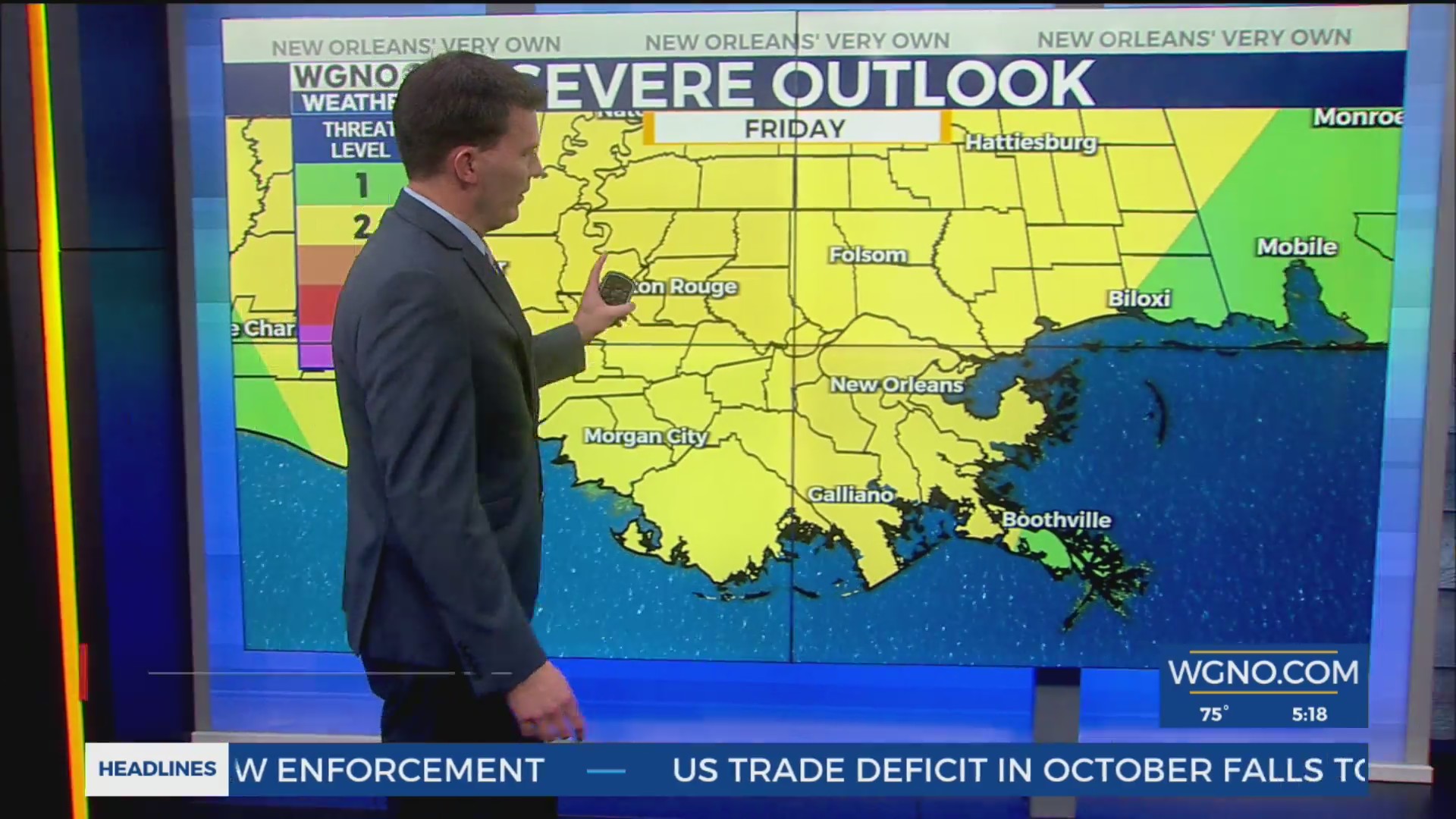 Strong storms possible on Friday