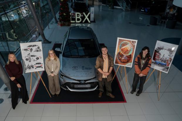 Student wins art competition with nostalgic twist on everyday British life