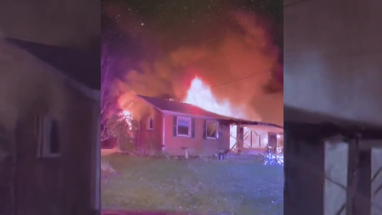 Canton Township house fire displaces 6 people after garage fire spreads ...