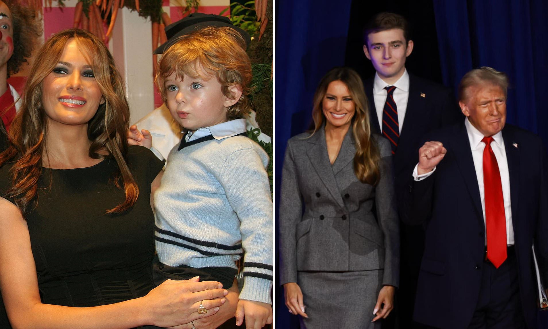 Listen to Barron Trump's changing accent as he 'takes lessons to change ...