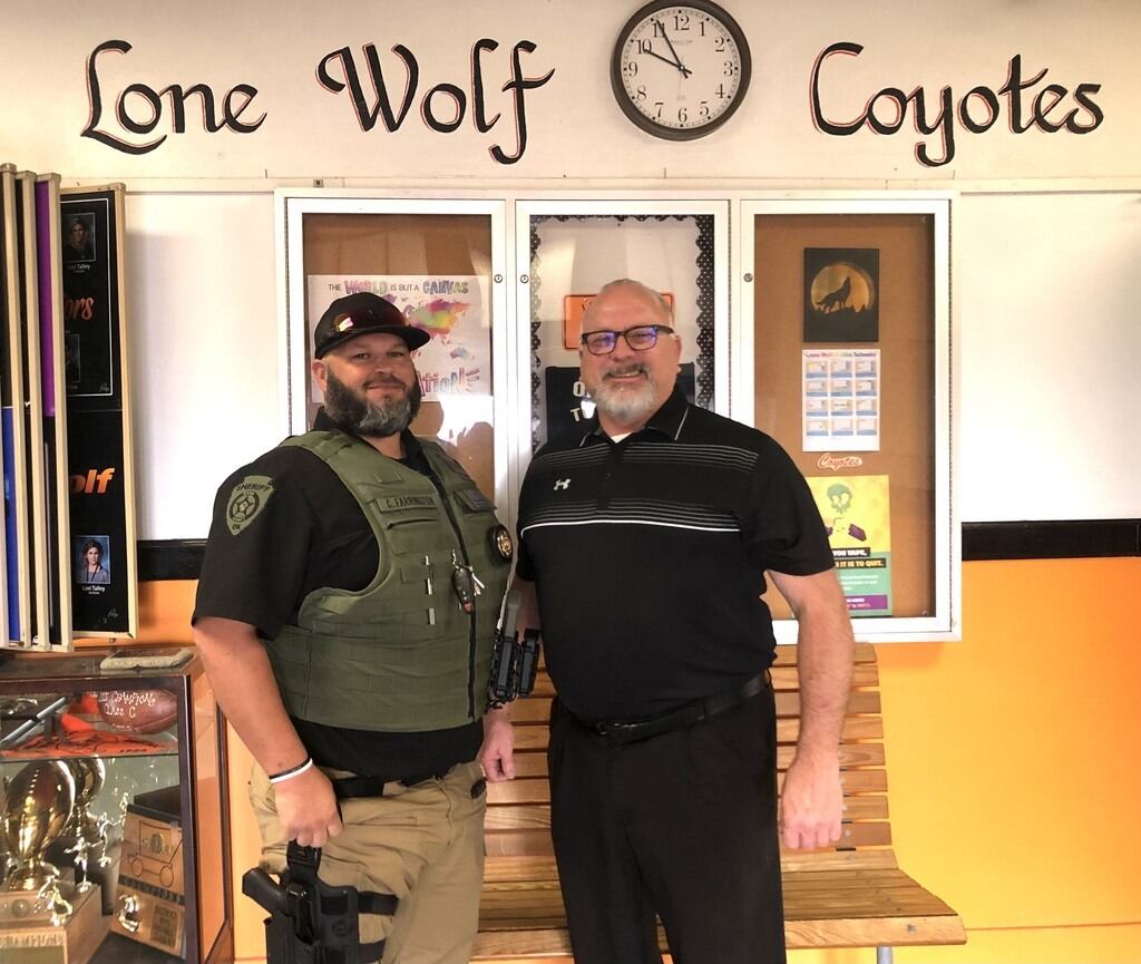 Lone Wolf Public Schools welcomes its first ever resource officer