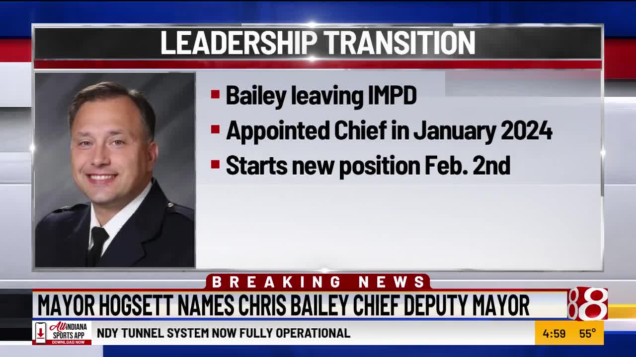 Mayor Hogsett names Chris Bailey chief deputy mayor