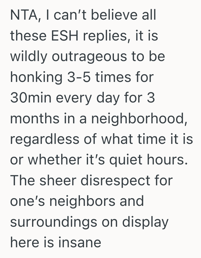 Overnight worker endured months of her neighbor’s early morning horn ...