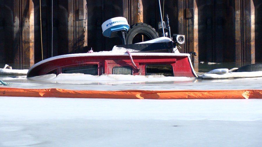 Mystery surrounds vessel found submerged near Donjon’s