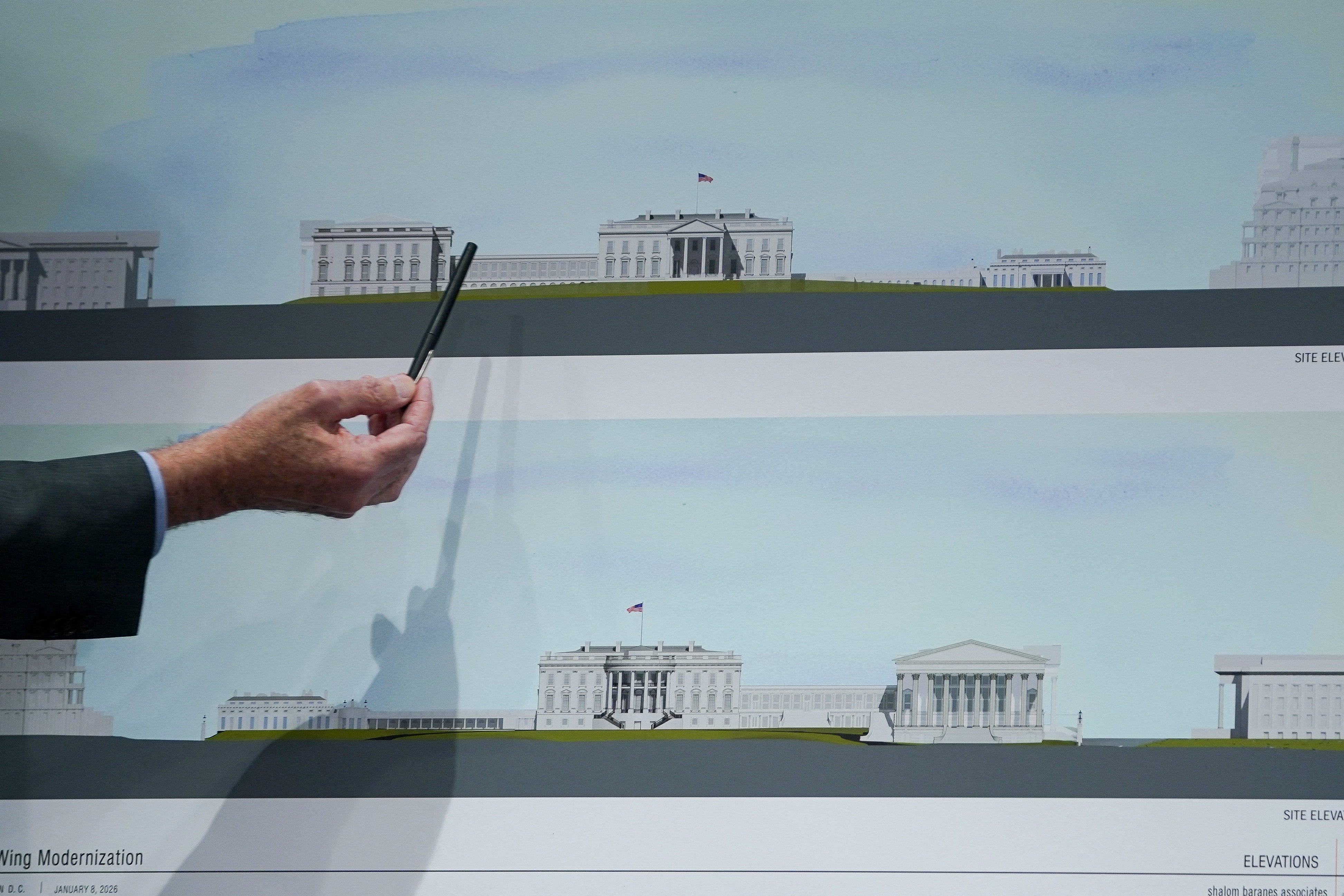 Trump considers adding second floor to West Wing colonnade for ballroom ...