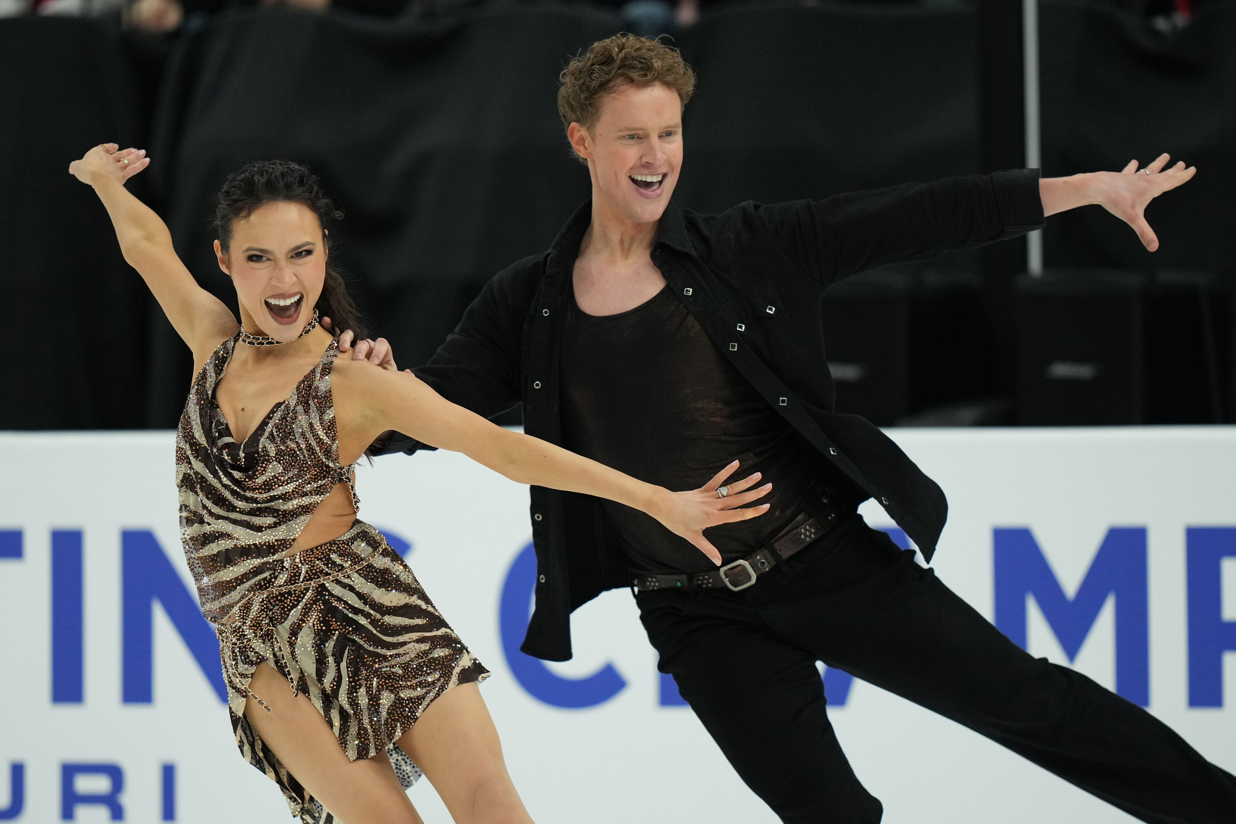 World champs Chock and Bates dazzle with Lenny Kravitz-inspired dance ...