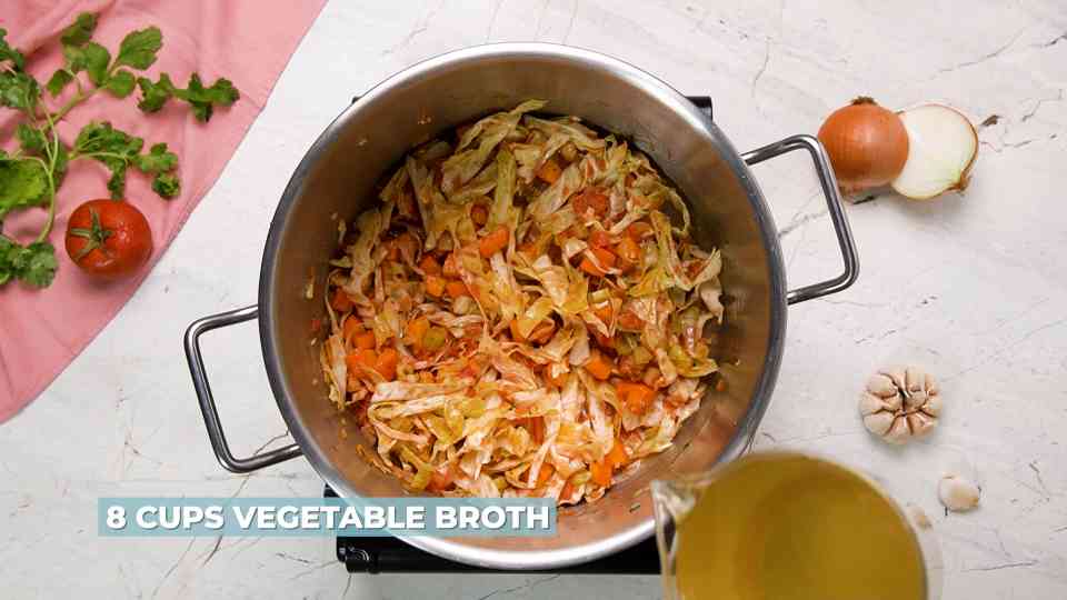 This one pot vegan cabbage soup is the healthy comfort food you need