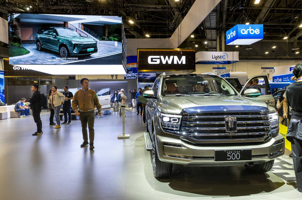 Chinese electric cars on display at CES, but not on sale in US