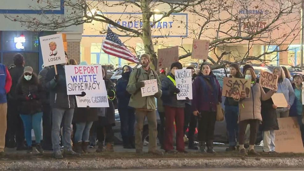 Local protesters join national outcry over deadly ICE shooting in ...