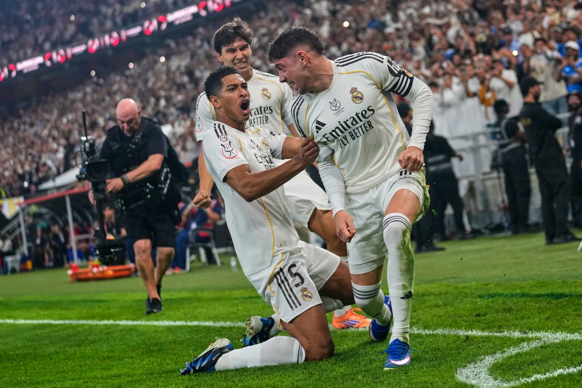 Clásico para final de Supercopa: Real Madrid vence 2-1 al Atlético