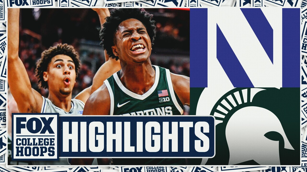 Northwestern Wildcats vs. No. 12 Michigan State Spartans 🏀 FOX College ...