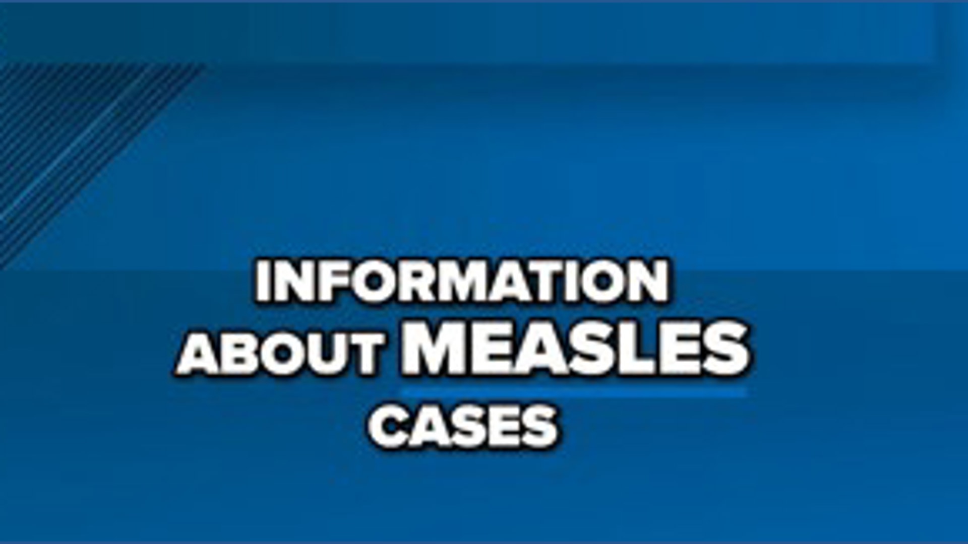 Ohio health department announces first measles outbreak of 2026